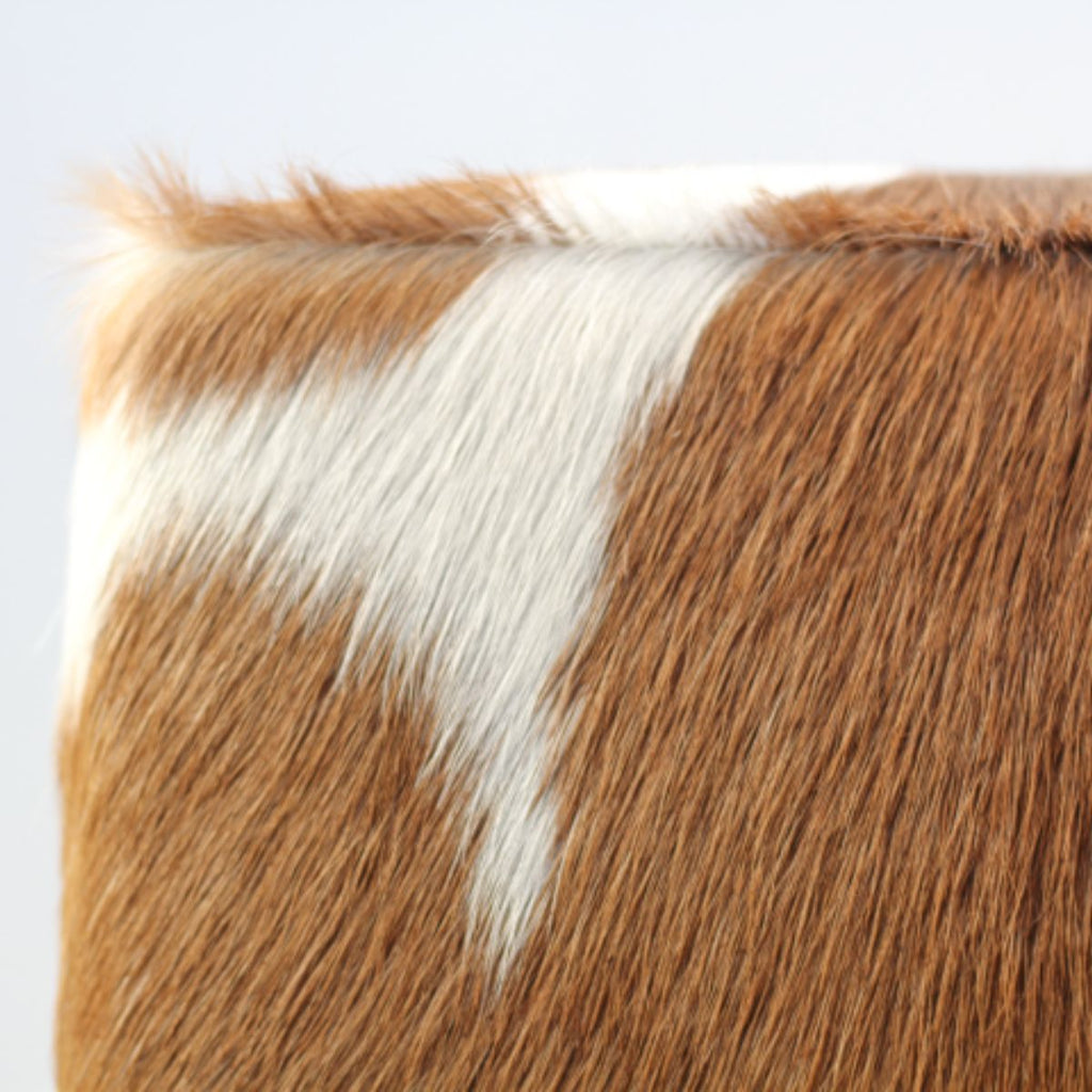 Poef vierkant - 33x33 cm - geitenhuid – Wood Selections